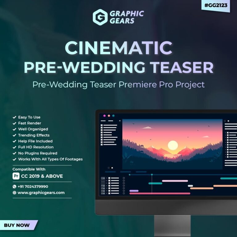 Pre-Wedding Teaser Project – Cinematic Pre-Wedding Teaser Premiere Pro ...